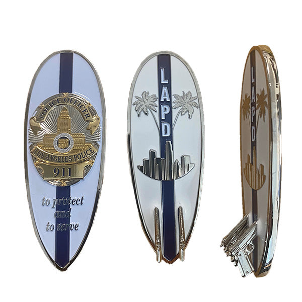 Surfboard Challenge Coin – Los Angeles Police Foundation - Store